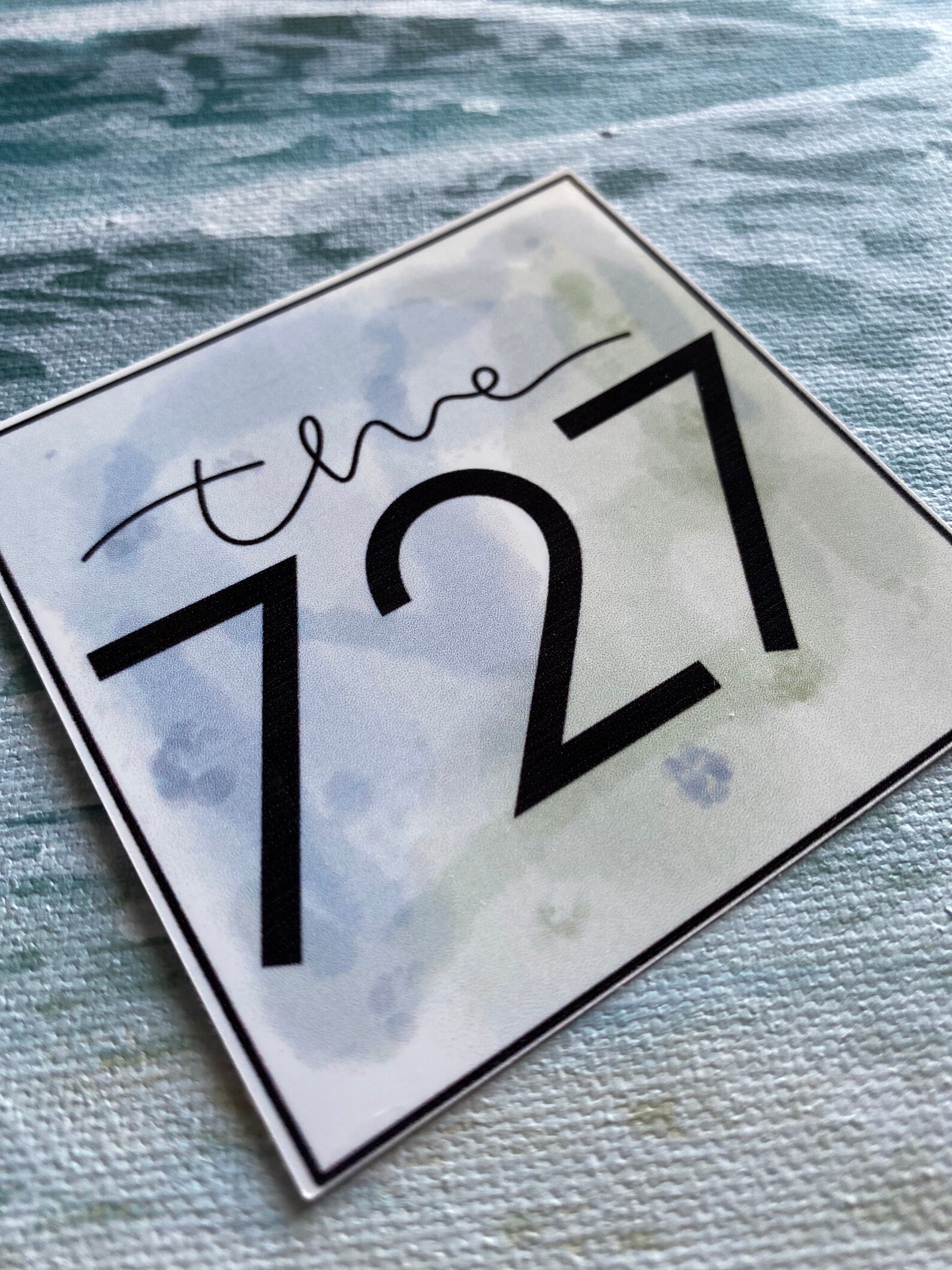 The 727 Area Code Sticker St Petersburg Florida Hometown - Etsy