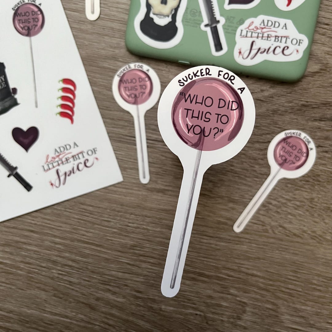 Sucker for a Who Did This to You Sticker, Dark Romance Reader, Bookish ...