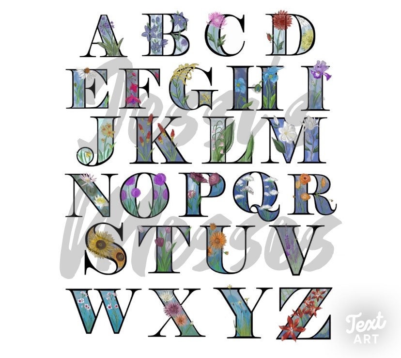 Custom couples initials sticker flower sticker personalized | Etsy