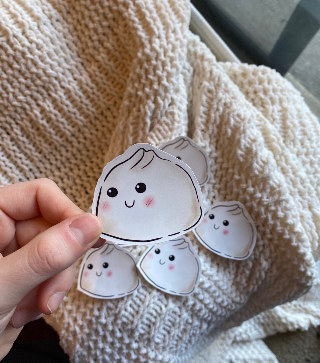 2.25” Bao Sticker, Chinese Food Decal, Steamed Bun, Baozi, Asian Food ...