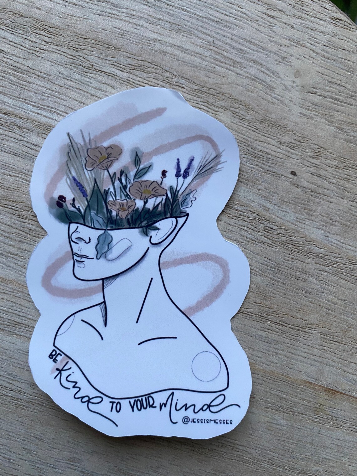 Be Kind to Your Mind Sticker, Self Care Decal, Daily Mantra, Mental ...