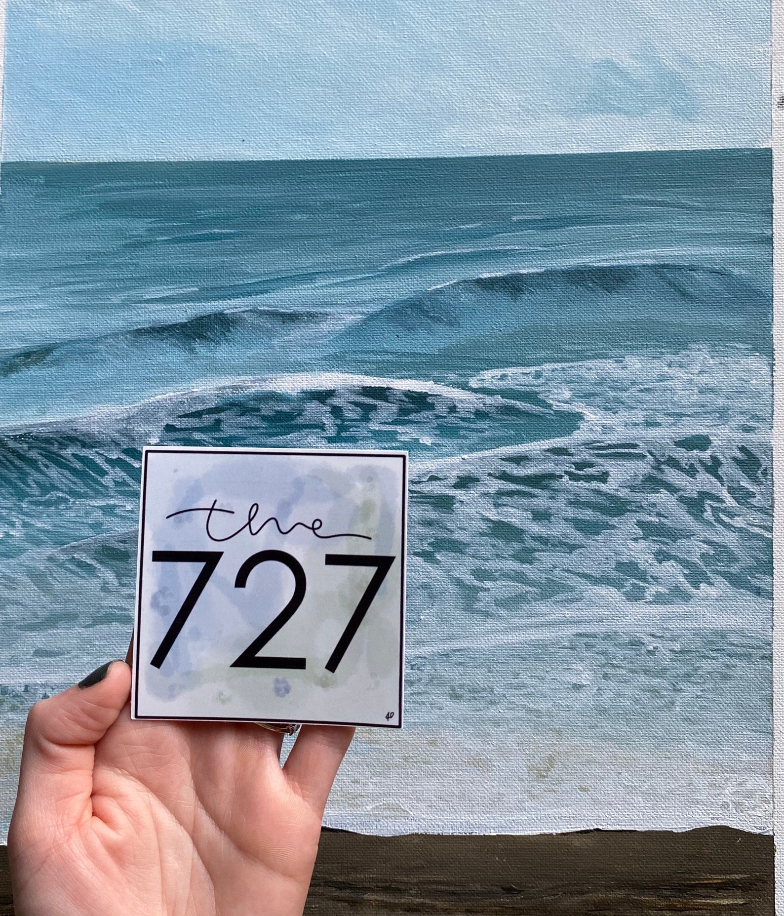 The 727 Area Code Sticker St Petersburg Florida Hometown - Etsy
