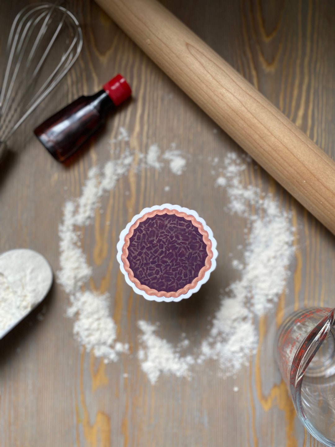 Pecan Pie Sticker, Vinyl Food Decal, Thanksgiving Sticker, Southern ...