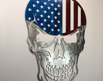USA Buck Skull With State Border - Etsy
