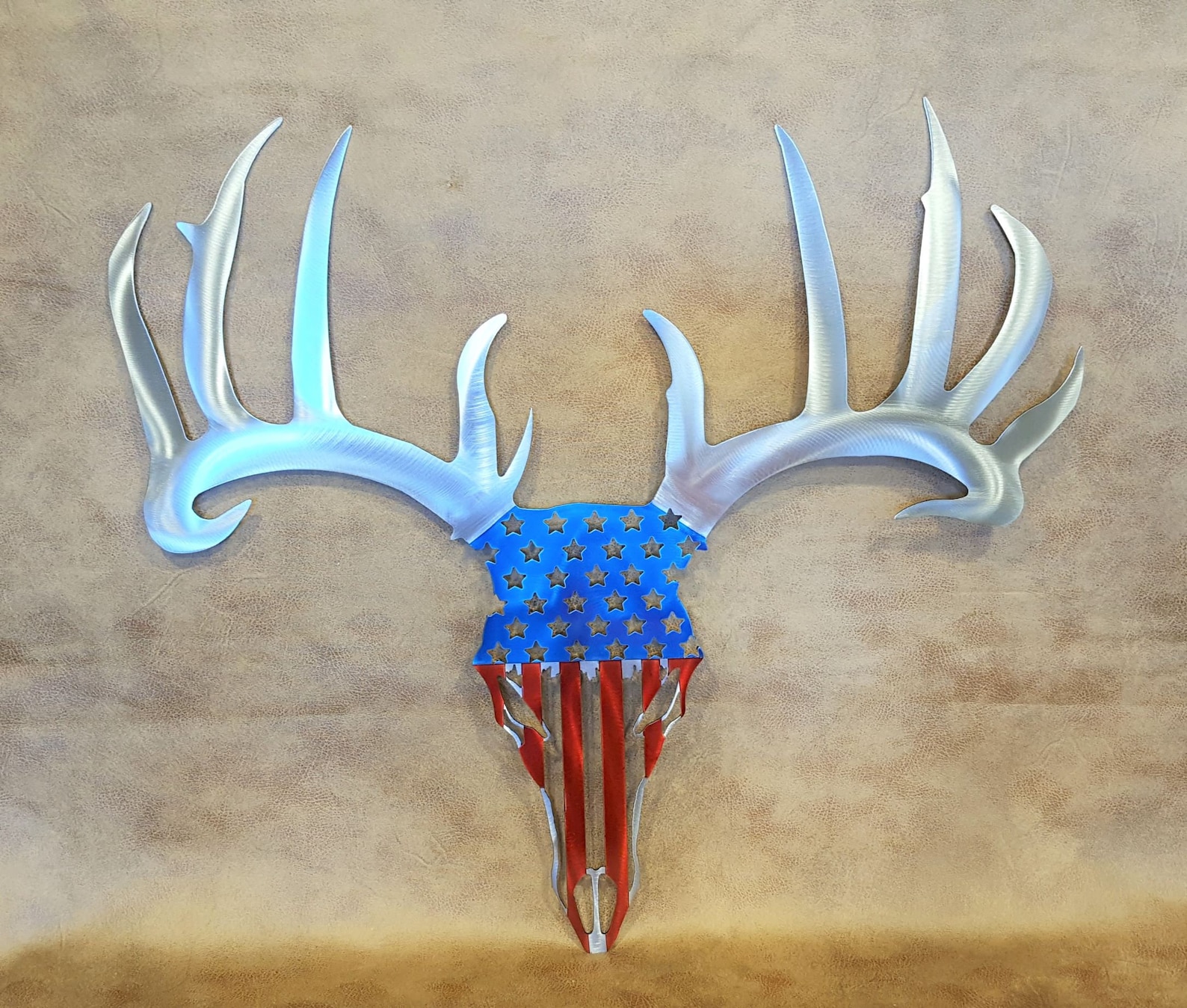 USA Buck Skull with State Border | Etsy