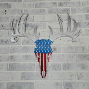 USA Buck Skull With State Border - Etsy