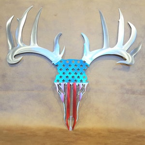 USA Buck Skull With State Border - Etsy