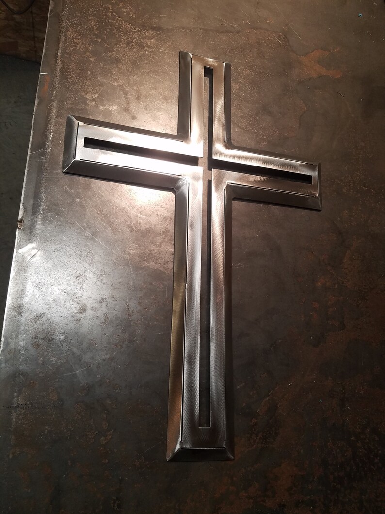 Metal Cross 3D - Etsy