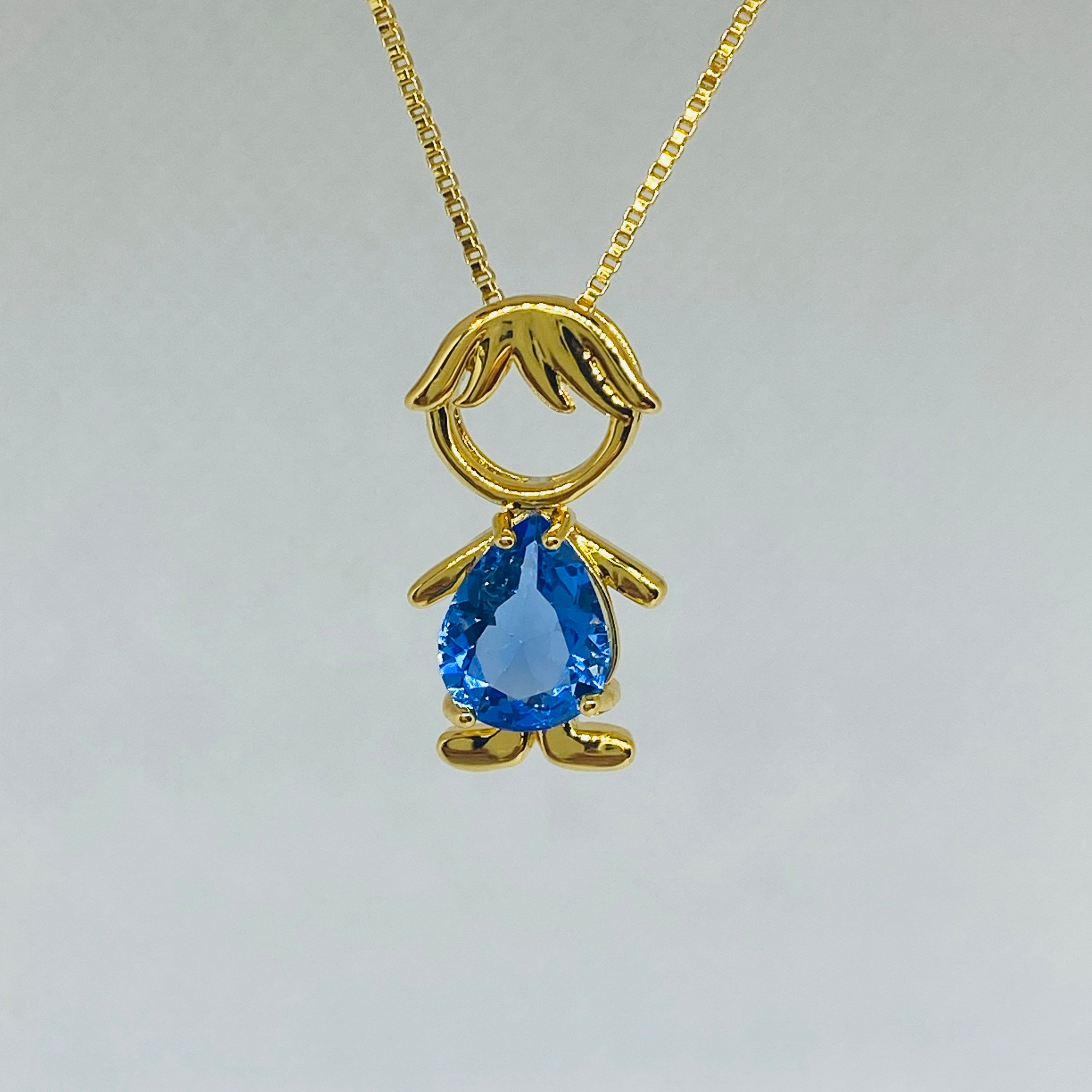 Boy Charm Gold Plated for Necklace in a Gold Plated 18k | Etsy