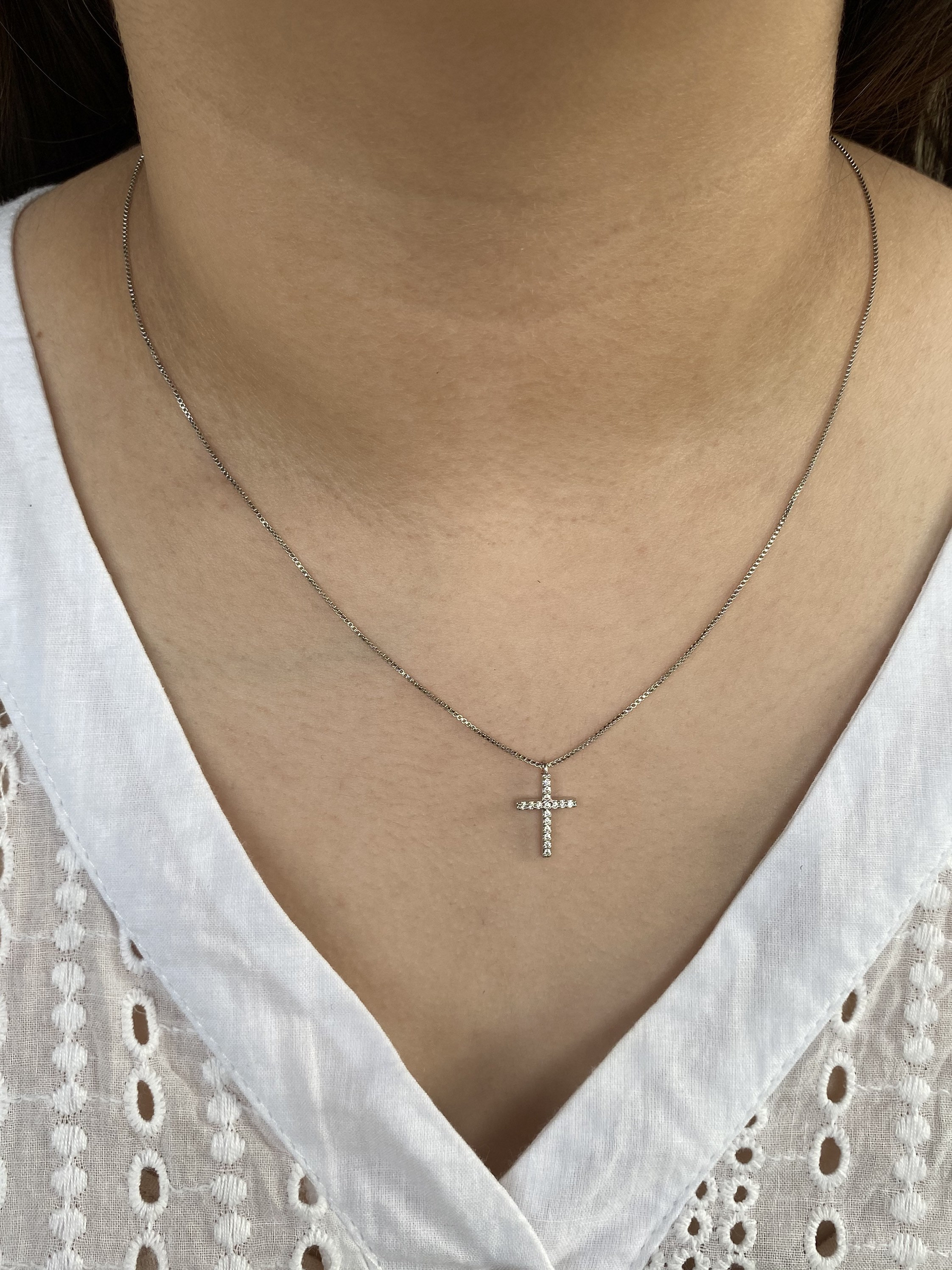 Cross pendant with chain in great quality cross is made with | Etsy