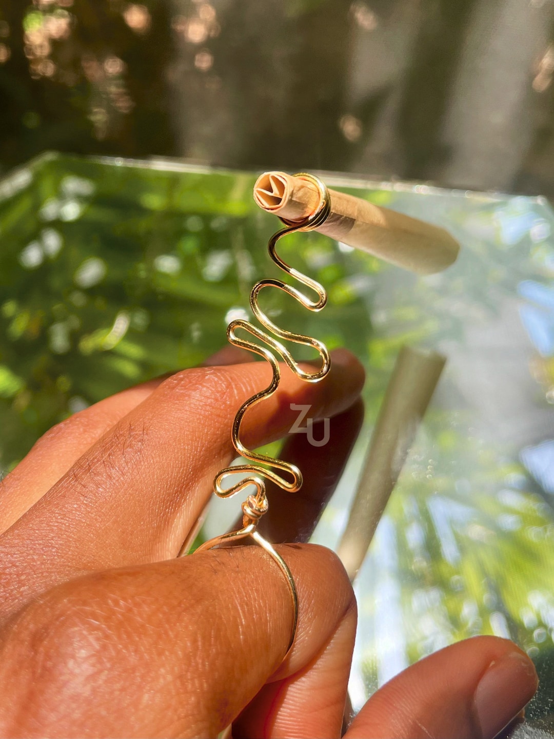 Wire Smoke Ring . Cigarette Holder . Smoke Accessories . Long Nail ...