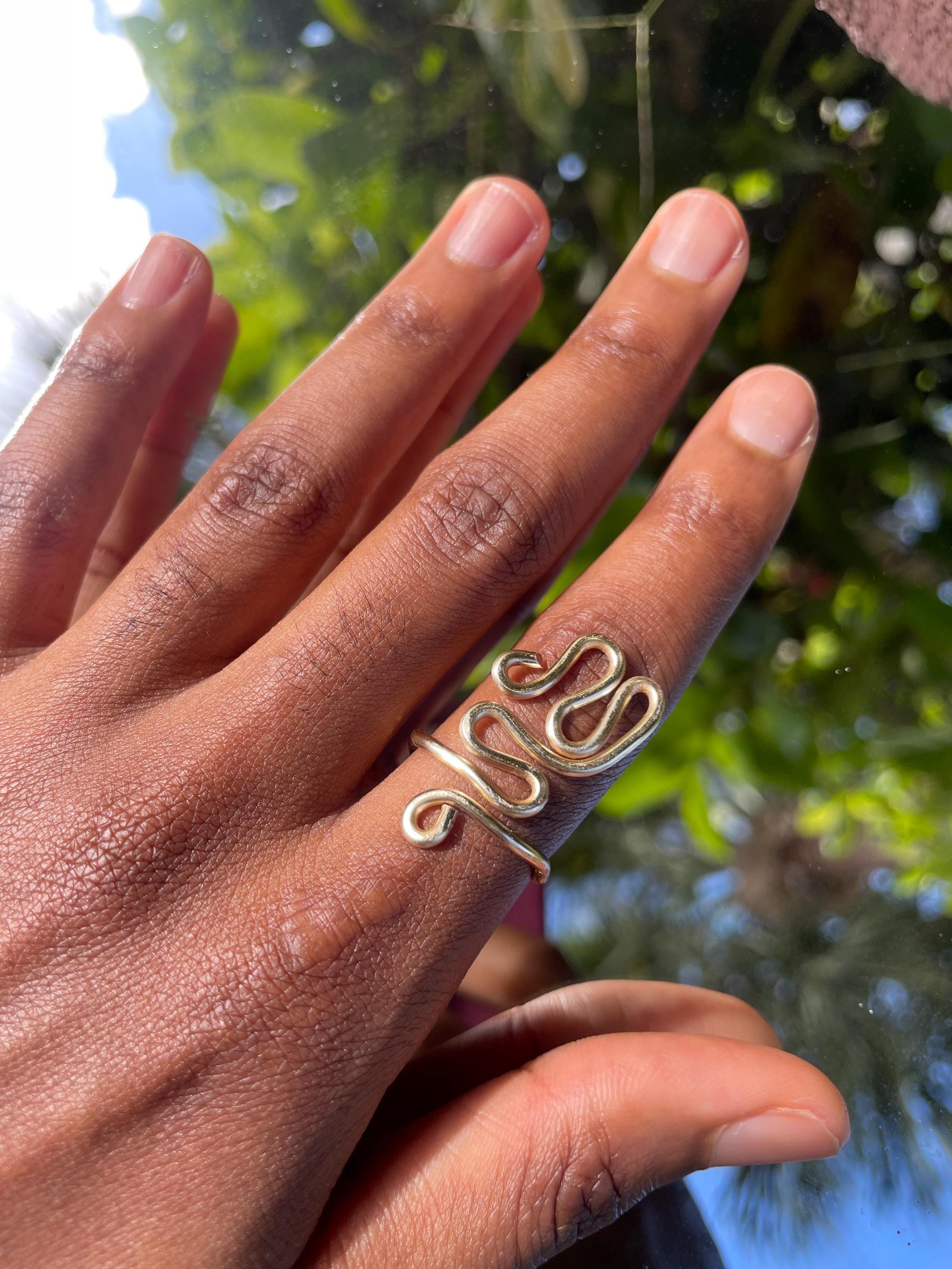 Spirals of Life - Ring, Statement Ring, Silver, Gold, Copper, Wire ...