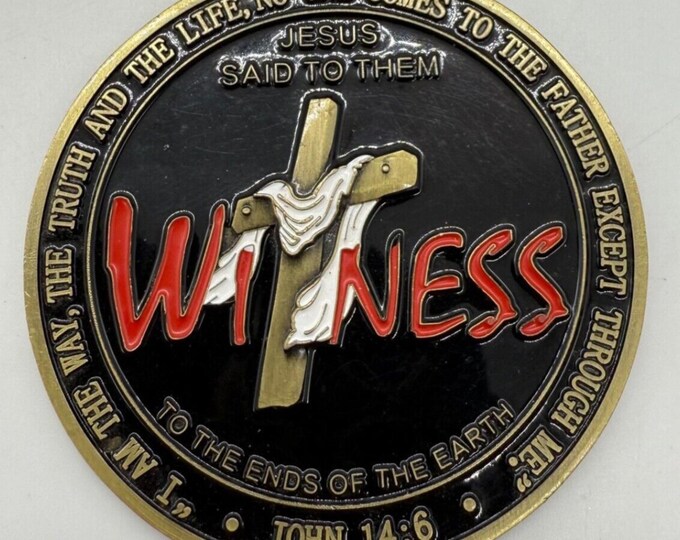 Witness Scripture Challenge Coin/token Round John 14:6 - Etsy