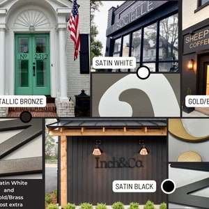 3/16 Thick Steel Outdoor Metal Letters 7, 8, 9, 10, or 11 Tall Metal ...