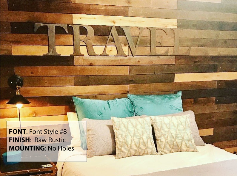 3/16 Thick Rustic Metal Letters 6 7 - Etsy