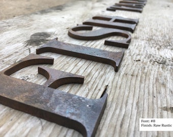 Rustic Letters | Etsy