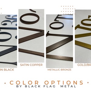 Metal House Numbers, Outdoor Address Plaque, Street Number Sign, Home ...