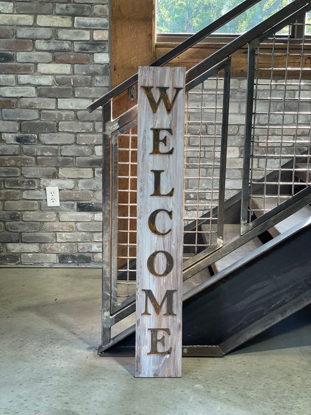 Rustic Metal Welcome Letters 3/16 Thick Steel Rusted - Etsy