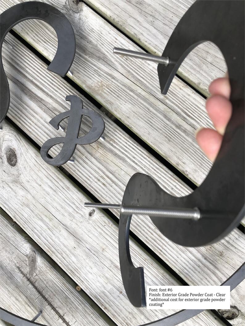 Thick Studded Metal Letters 3 4 5 Tall | Etsy