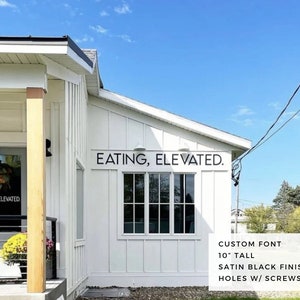 3/16 Thick Steel Outdoor Metal Letters 7, 8, 9, 10, or 11 Tall Metal ...