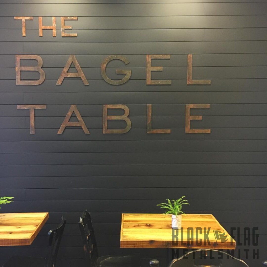 12 Tall Rustic Metal Letters Rusted Metal Letters 1/8 Thick Steel ...