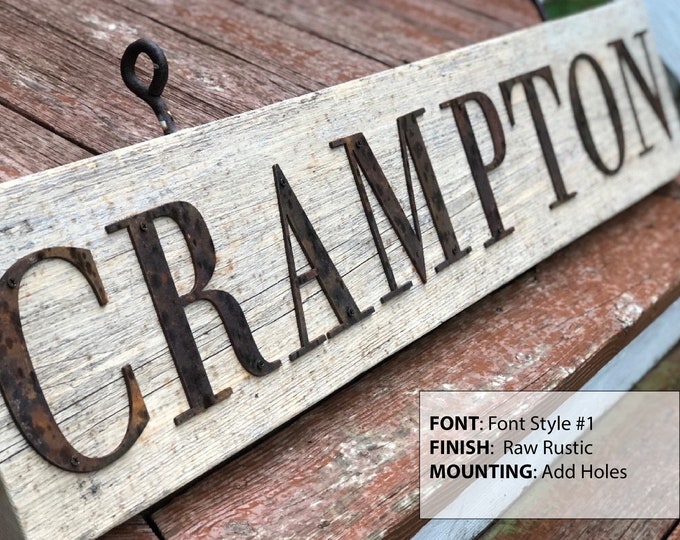 3/16 Thick Rustic Metal Letters 6, 7, 8 Tall Metal Letters Rustic ...