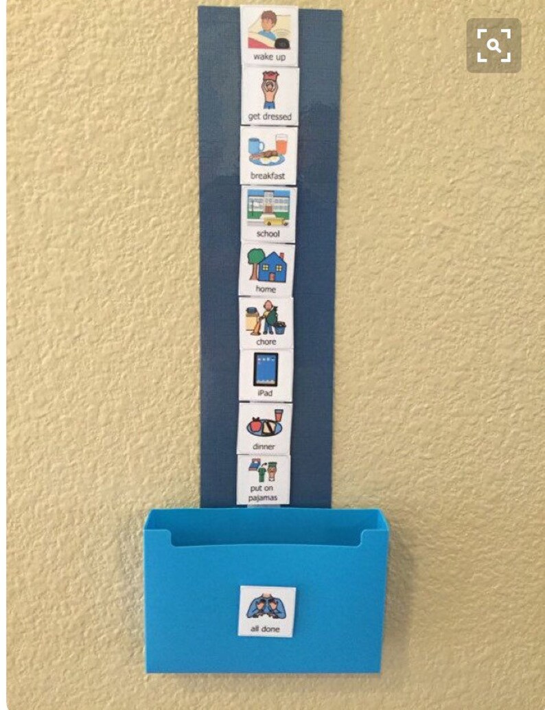 Visual Schedule Special Needs Schedule routine autism ABA PEC | Etsy