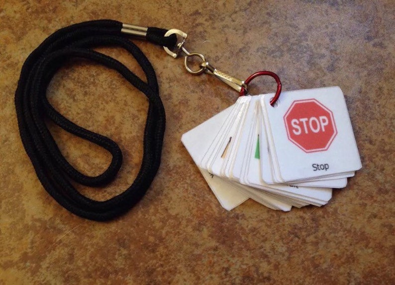 Autism Schedule lanyard Symbols PEC PCS Boardmaker special ed | Etsy