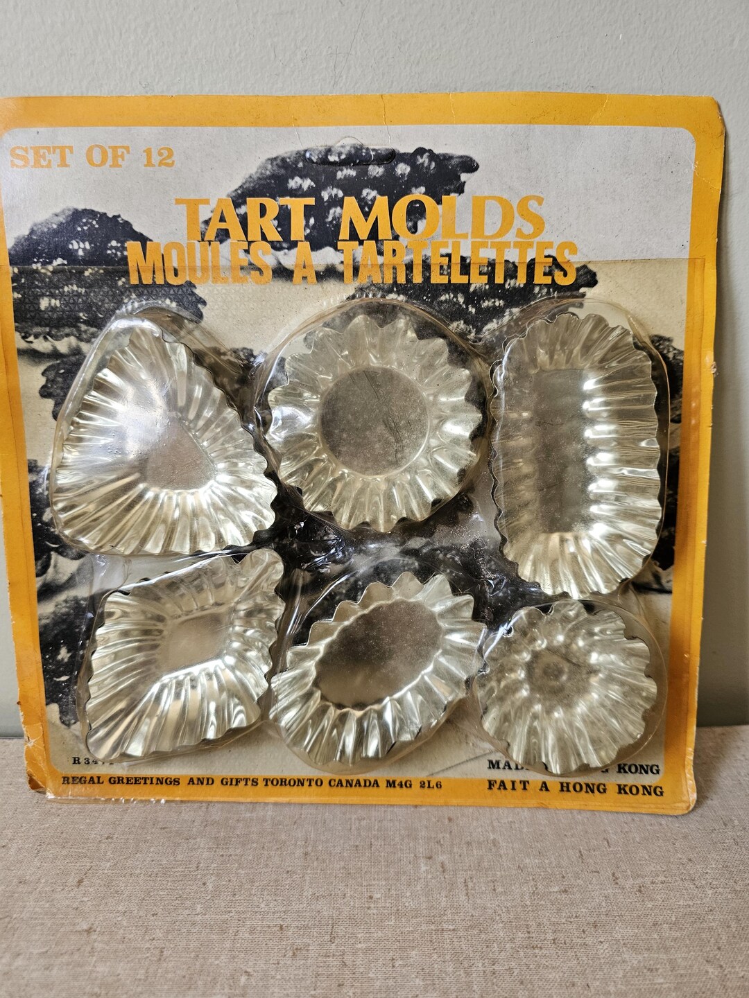 New Vintage Baking Tins, Early 50s Baking Tins, Assorted Shapes, 12 ...