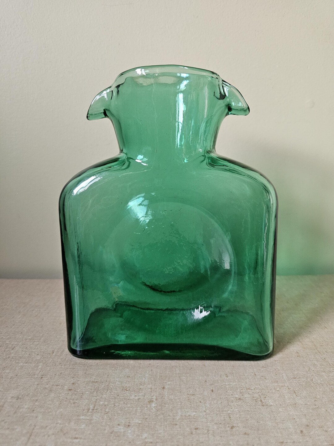 Vintage Blenko Water Pitcher Art Glass, 60s Glass, Collectors Glass ...