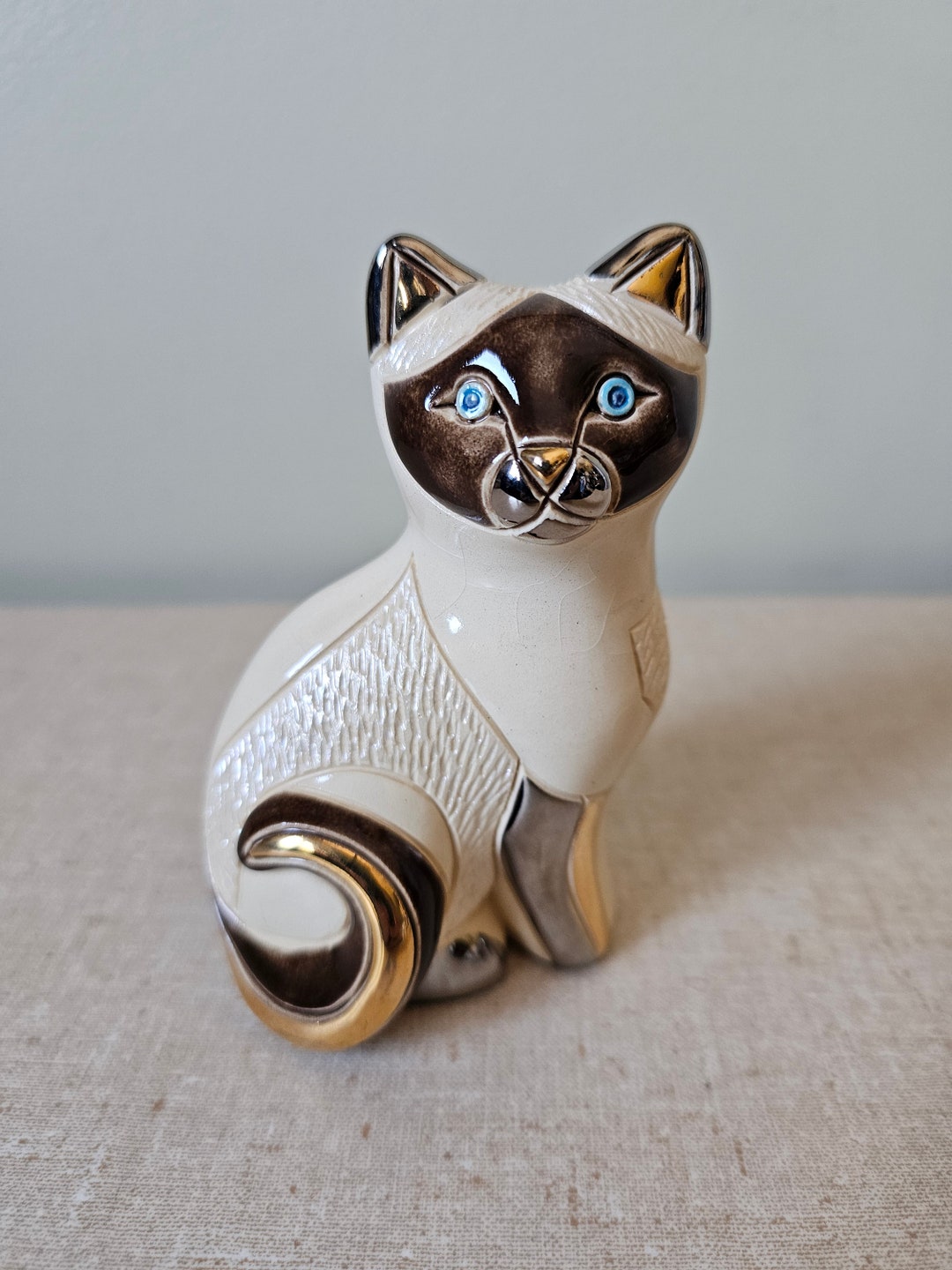 Derosa Artesana Rinconada Siamese Cat, Sitting Cat, Collectable ...