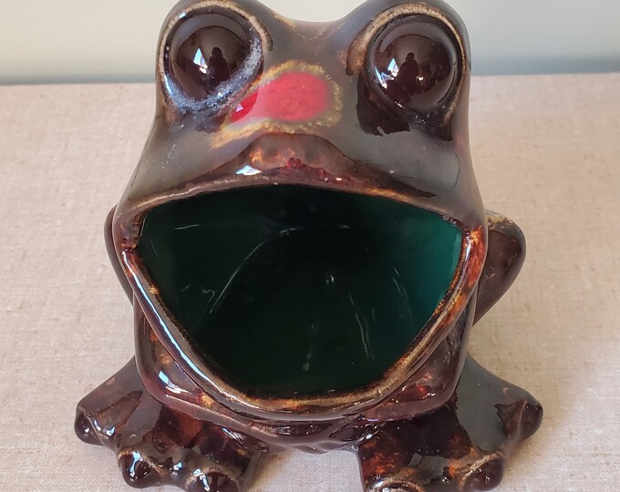 Vintage Kitchen Ceramic Sink Frog | Retro Kitchen | Scrubber or Sponge ...