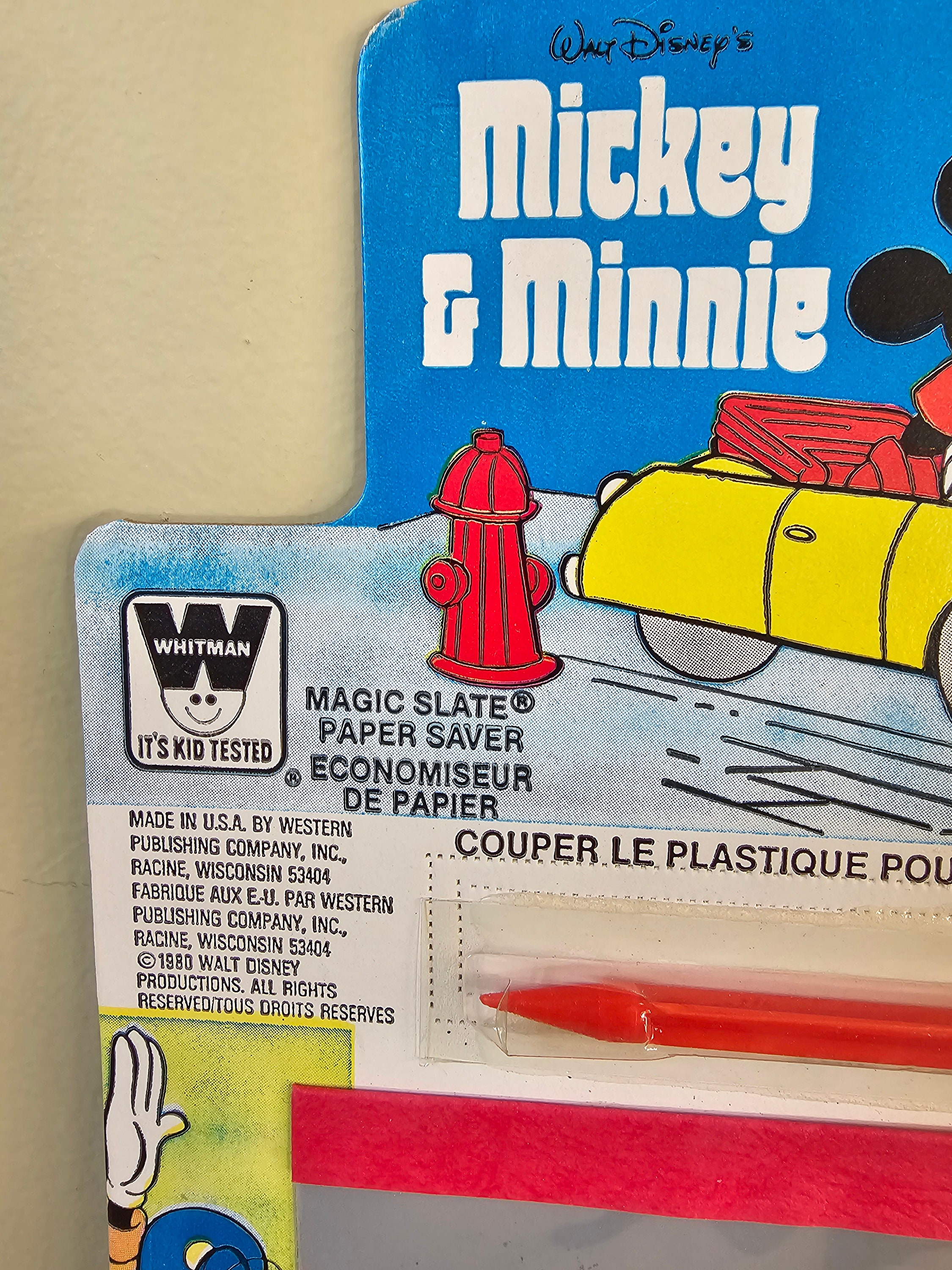 1980 Walt Disney's Mickey & Minnie Mouse Magic Slate - Etsy