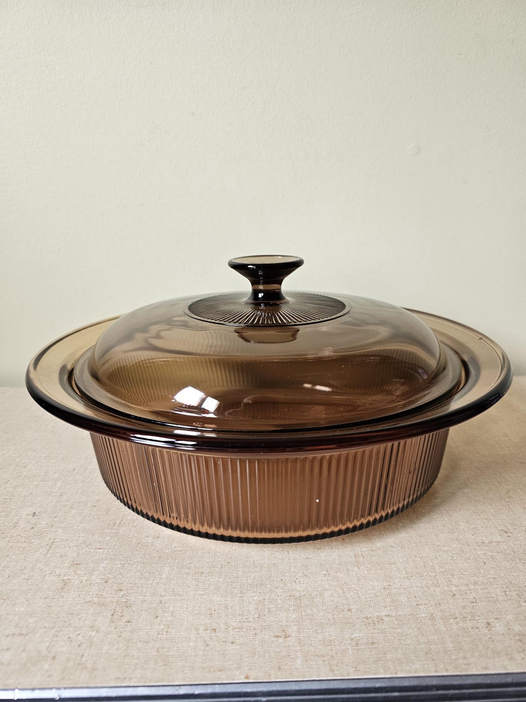 Vintage Visions Casserole Dish With Lid, 2.5 Qt, Made by Corning, Multi ...
