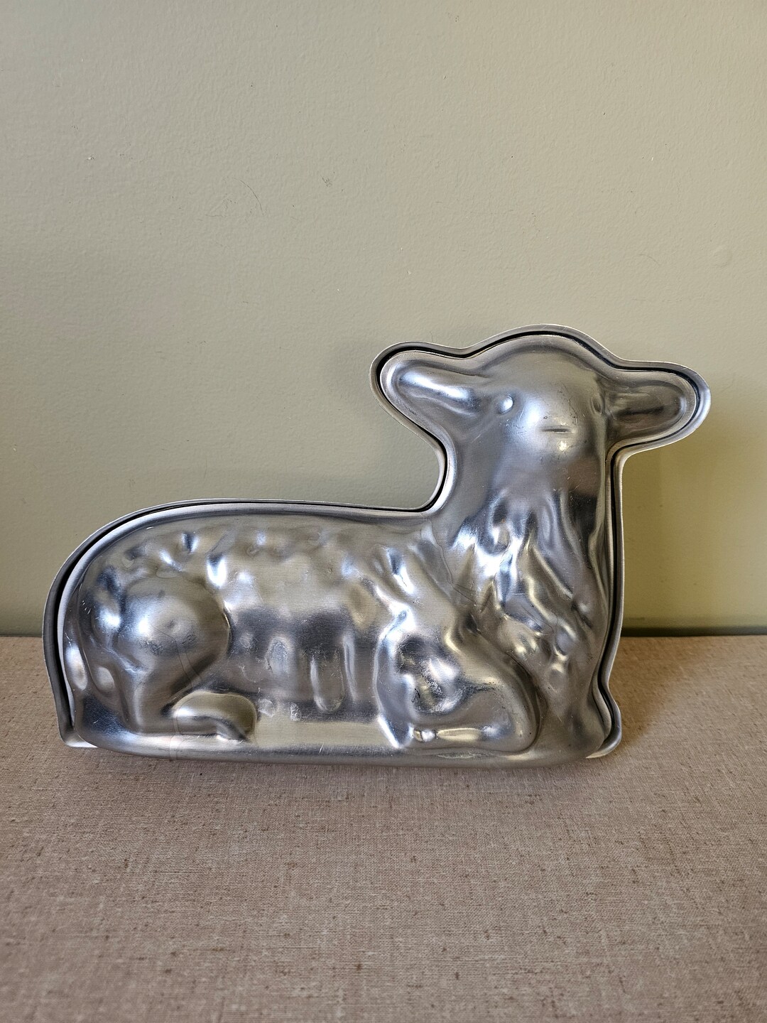 Vintage Aluminum Lamb Cake Pan, Specialty Baking Pan, Family ...