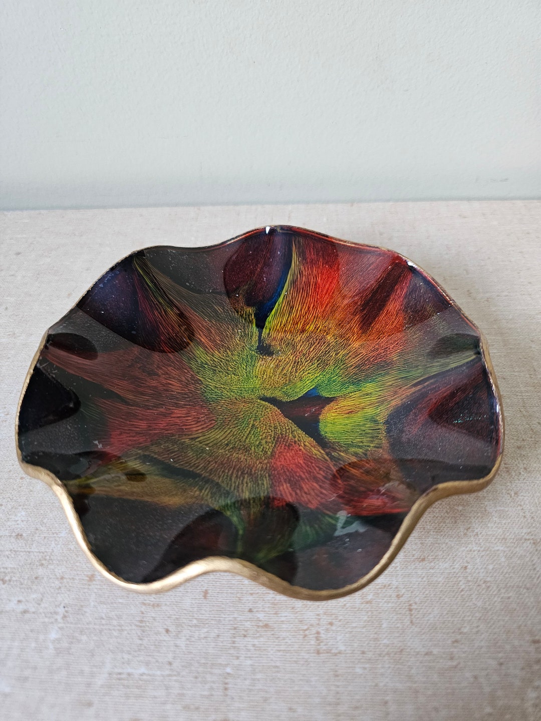 Vintage Seetusee Platter, 70s Wall Decor, Accent Piece, Catch-all ...