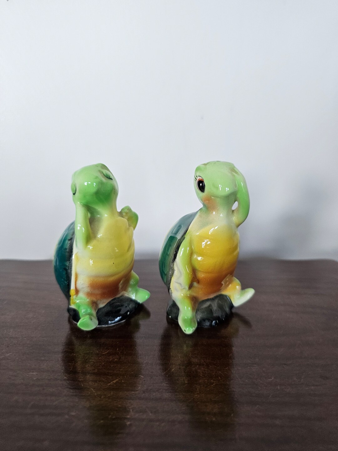 Vintage Japan Anthropomorphic Turtle Salt and Pepper Pair, Peek A Boo ...