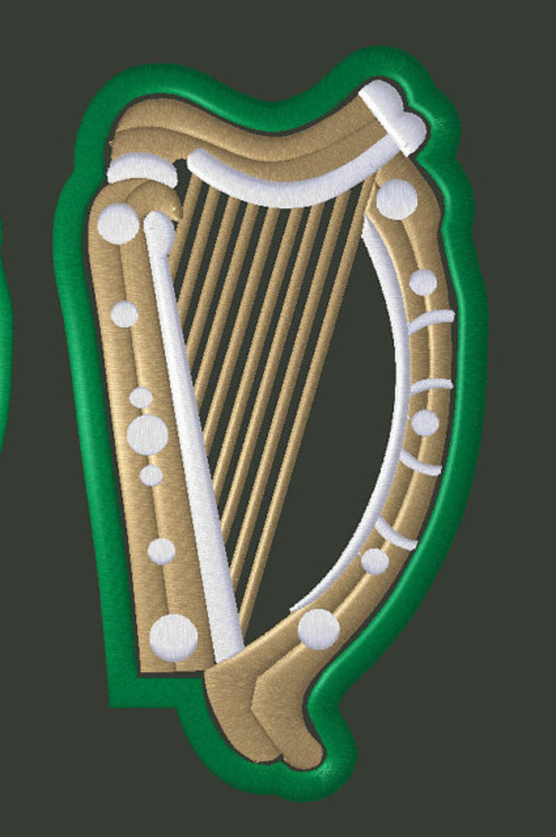 Harp Applique / Harp Patch / Harp Cape for Irish Dance Dresses | Etsy