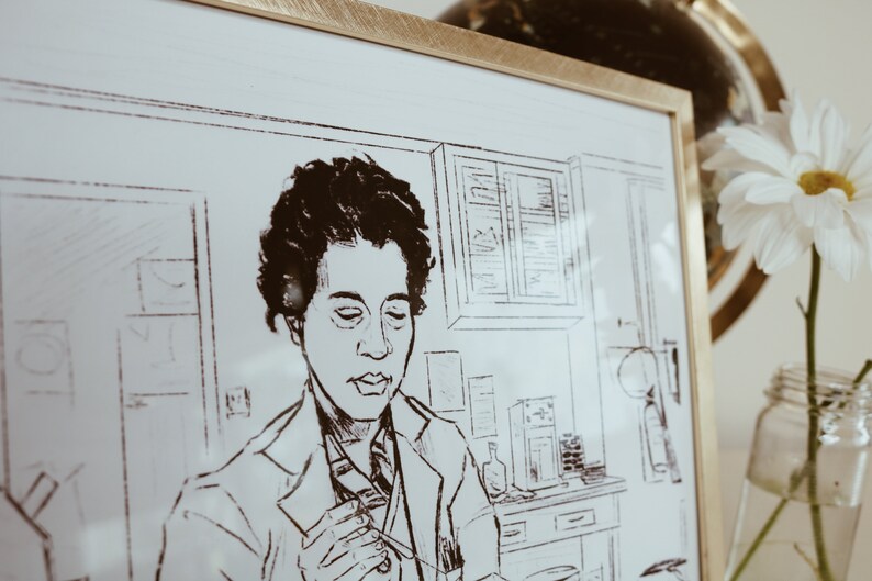 Dr. Marie M. Daly Art Print Black History Month Day 15 - Etsy UK