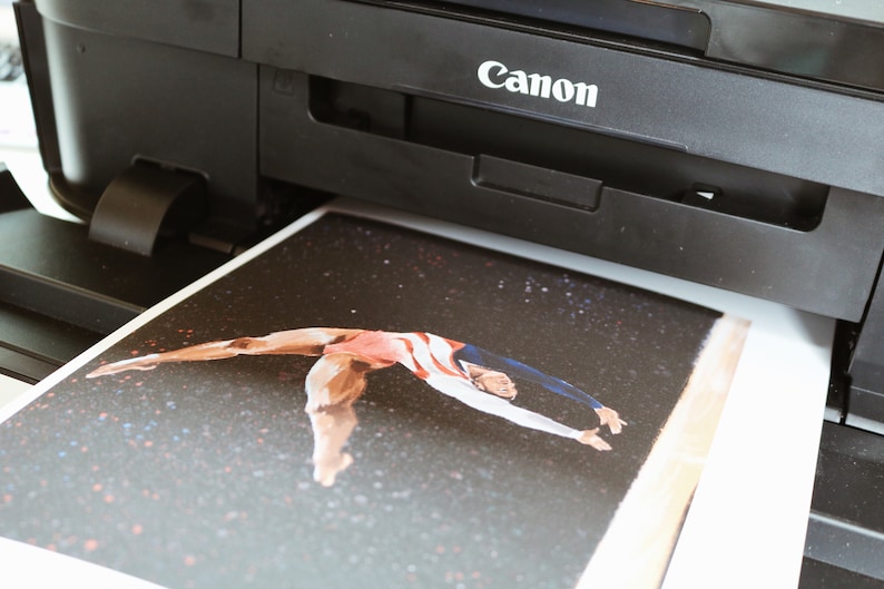 Simone Biles Art Print Black History Month Day 17 - Etsy