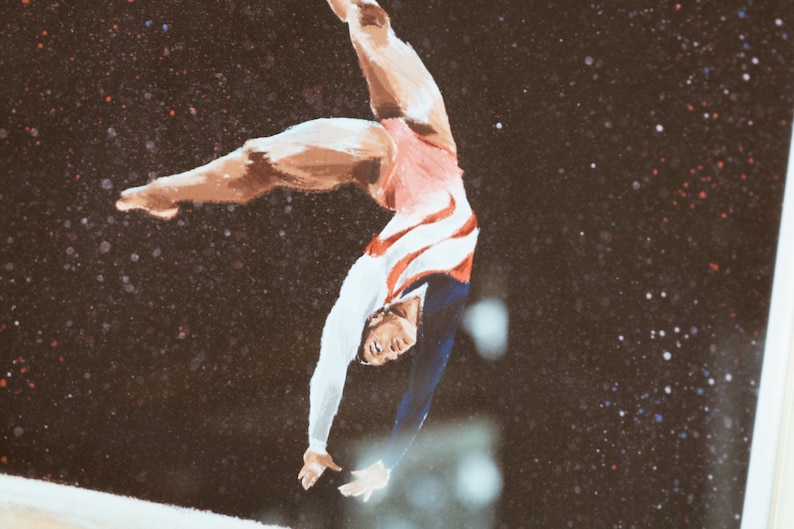 Simone Biles Art Print Black History Month Day 17 - Etsy
