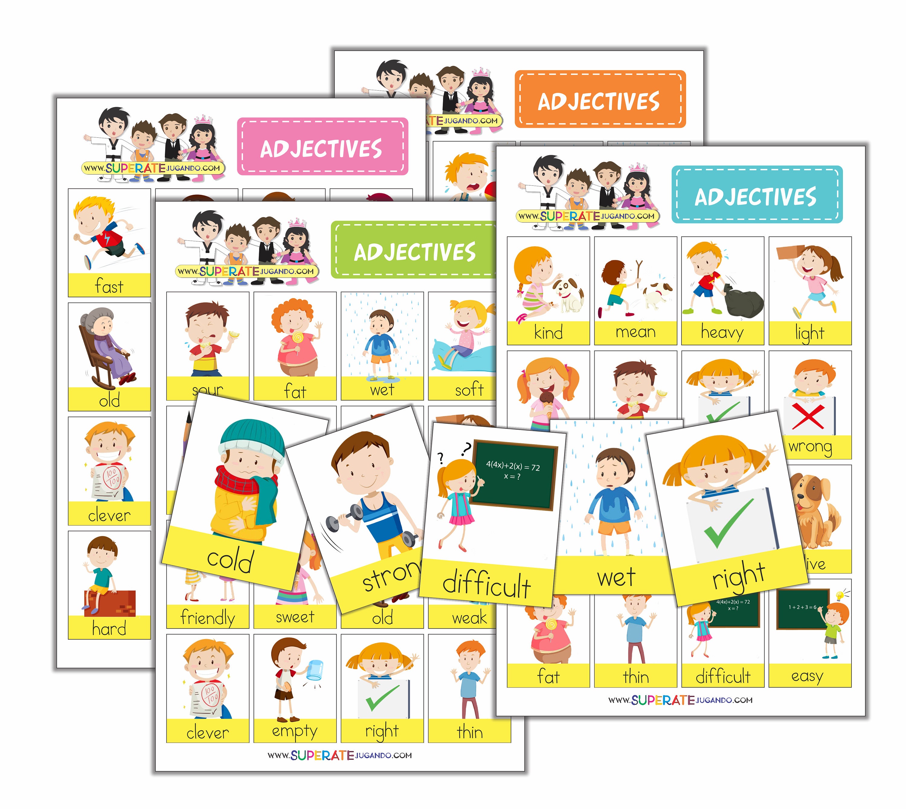 bingo dos adjetivos para imprimir