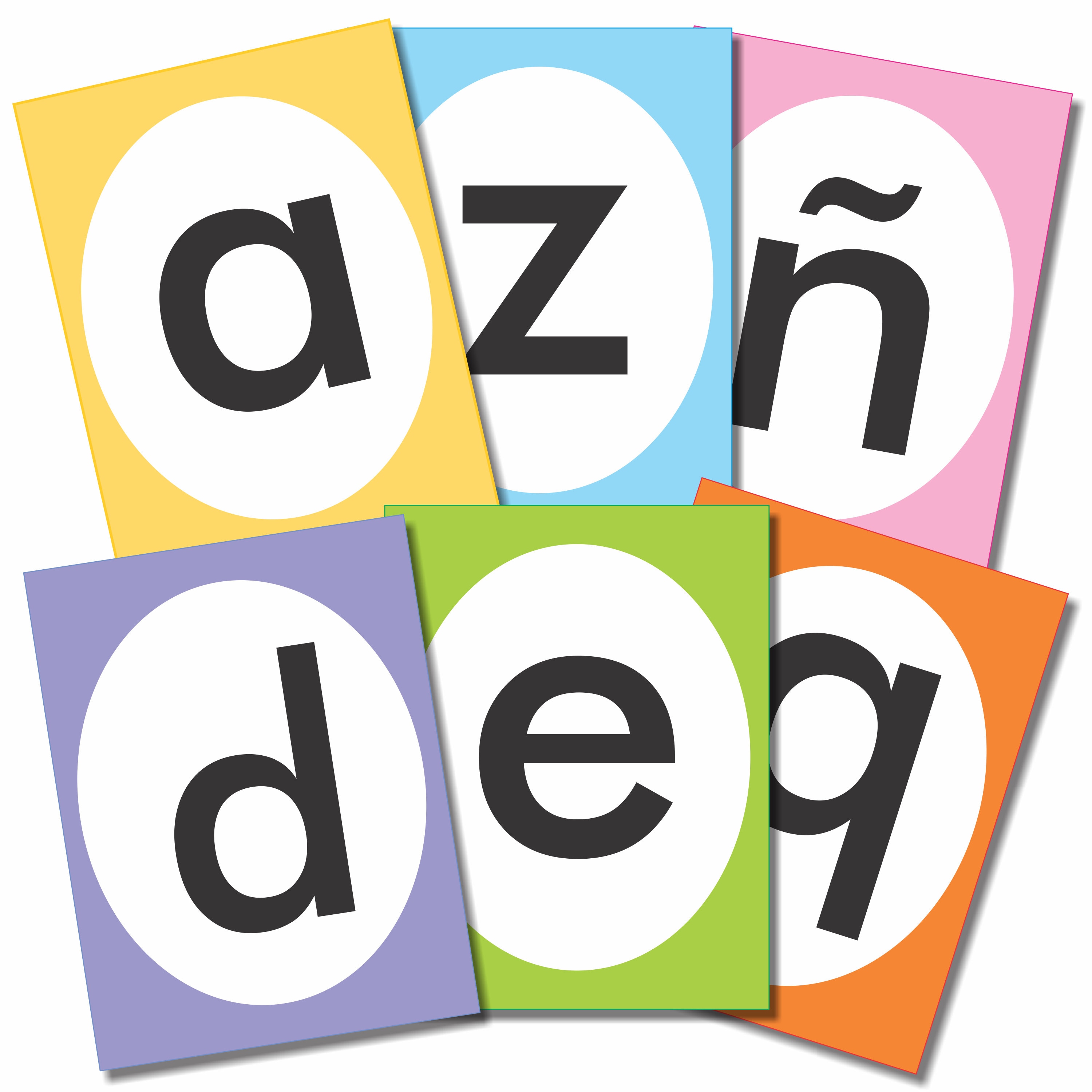 SPANISH Flashcards Alphabet Printable Flashcards Abecedario En Español ...