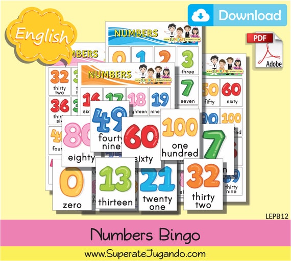 Numeros En Ingles Para Ninos Para Imprimir Los Números En Inglés.