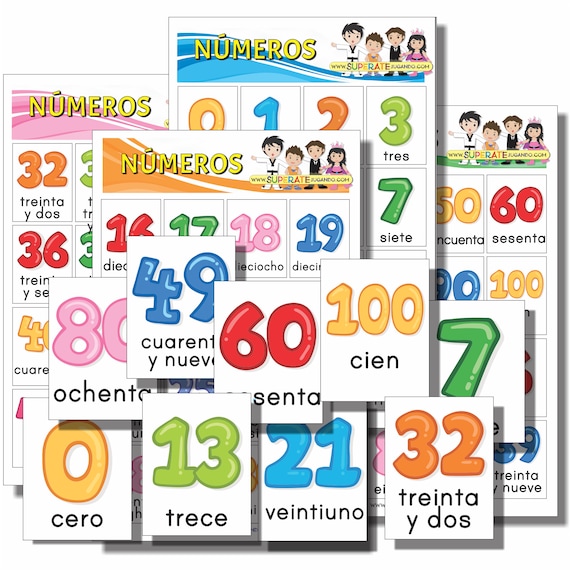Spanish Numbers Bingo to Print / Lotería Números En Español | Etsy