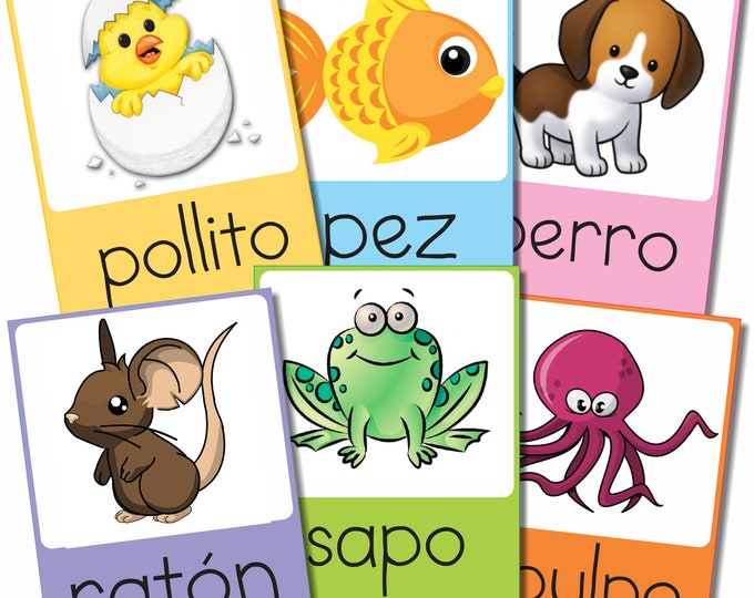 Tarjetas de animales del zoológico imprimibles para niños inglés ...