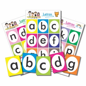 Lotería Abecedario en Español para Imprimir / Spanish Alphabet Bingo to ...