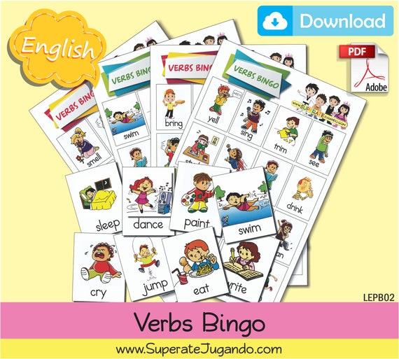 La casa, verbos, y adjetivos Bingo Cards to Download, Print and Customize!