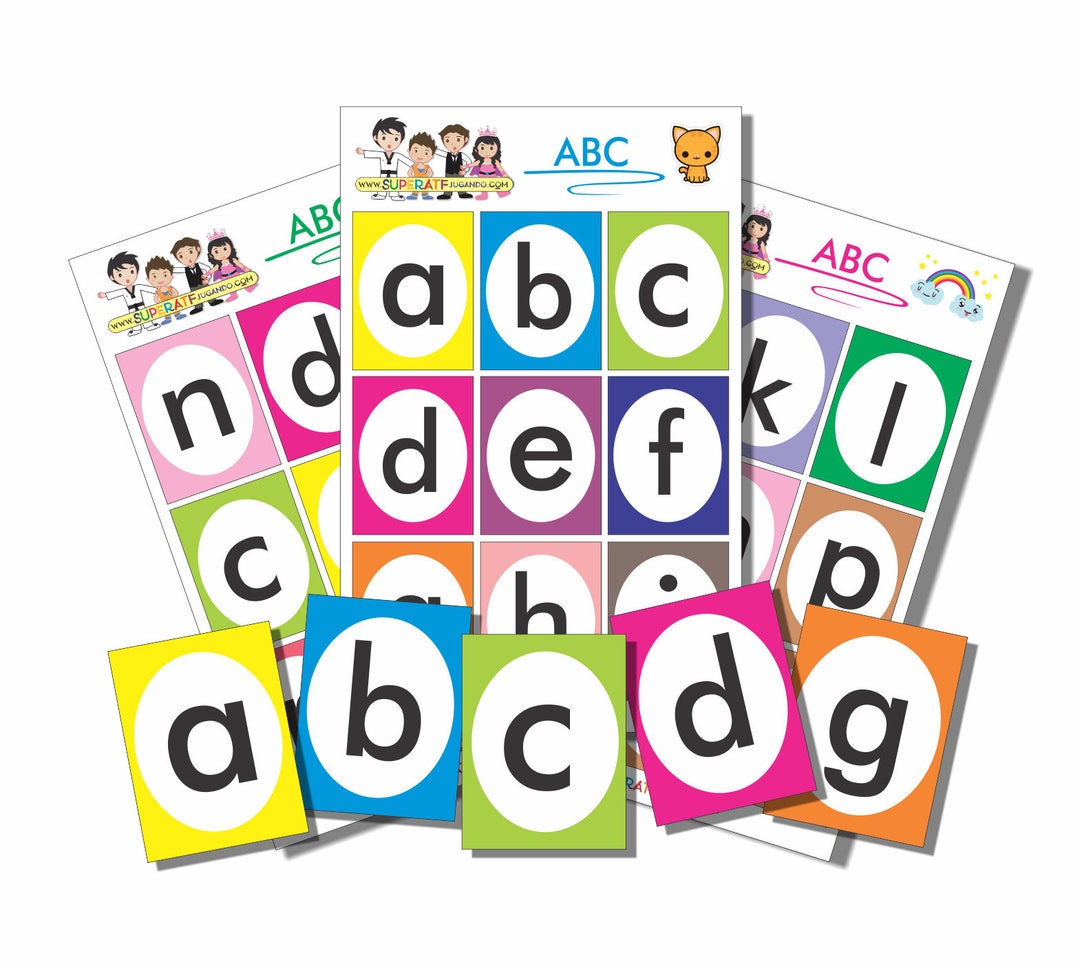 Lotería Abecedario en INGLES para imprimir - Printable Alphabet Bingo ...