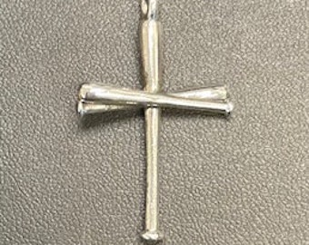 Baseball Cross Pendant Necklace Stainless Steel Gold Silver or Black ...